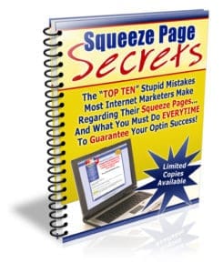 Squeeze Page Secrets PLR eBook