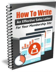 How To Write An Effective Sales Letter For Your Membership Site PLR Report