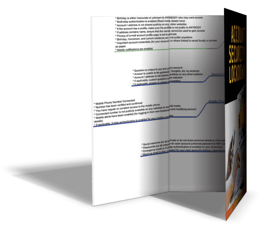 Account Security Lockdown MRR Ebook and Videos Package