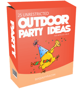 30 Unrestricted Birthday Party Ideas PLR Articles Pack | PLR Articles