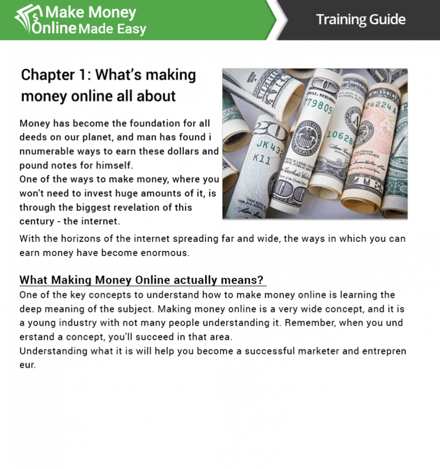 Make Money Online Ebook and Videos Training with Personal Use Rights