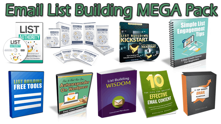 Email List Building MEGA Pack | Email List Building Content Blowout
