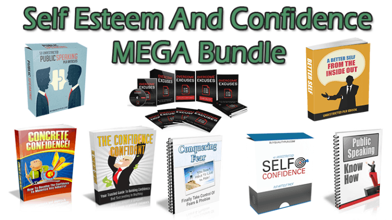 Self Esteem And Confidence MEGA Bundle | Massive Content Blowout