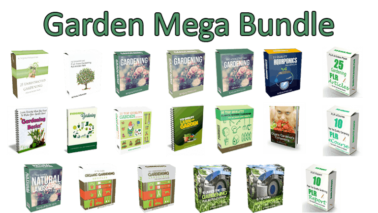 Gardening MEGA Bundle | Gardening Content Blowout | BuyQualityPlr.com