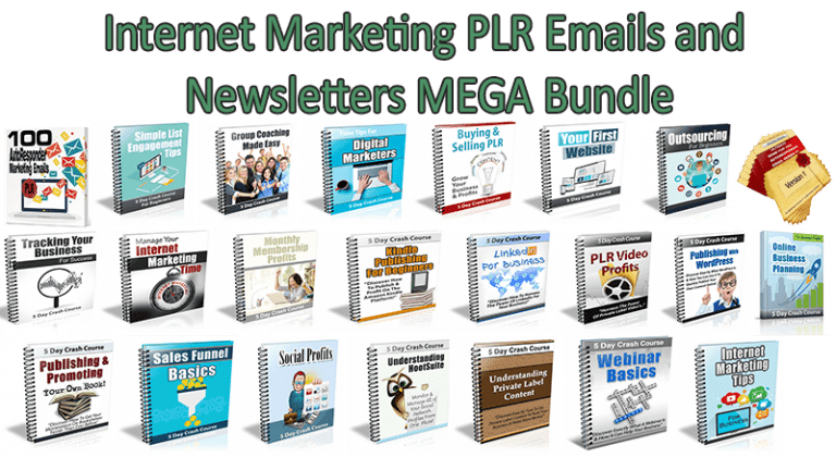Internet Marketing PLR Emails and Newsletters MEGA Bundle