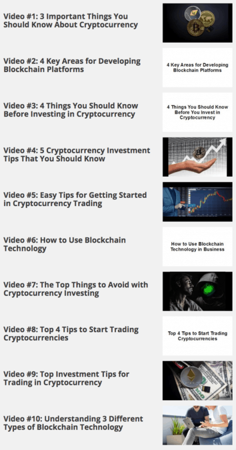 Blockchain Secrets Sales Funnel with Master Resell Rights