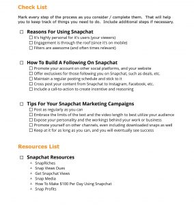 Snapchat Traffic Essentials PLR Lead Magnet | Snapchat PLR Report