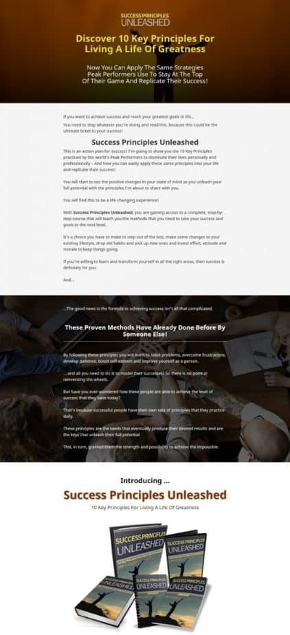 Success Principles Unleashed PLR Ebook Resell PLR - Buy Quality PLR