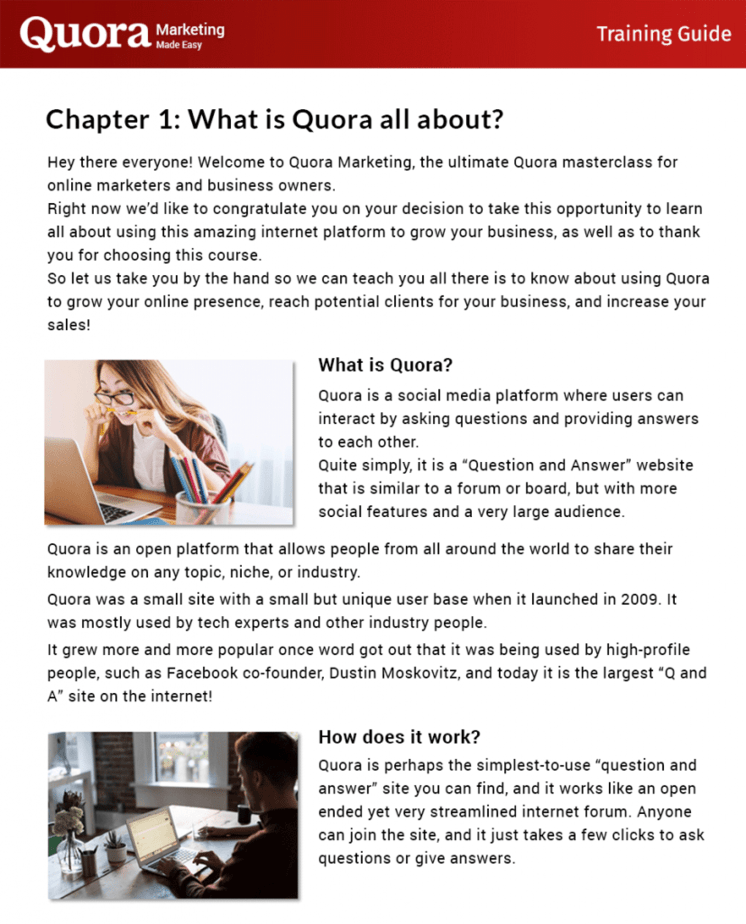Quora Marketing Made Easy eBook and Video Training 2020 Personal Use
