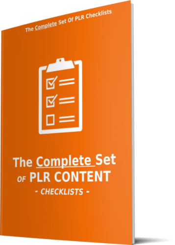 PLRtivity 20 Premium Using PLR Content PLR Checklists