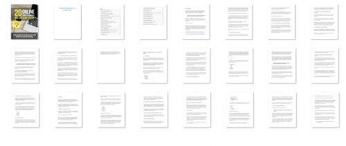 20 Online Home Businesses You Can Start Today PLR eBook 10k Words