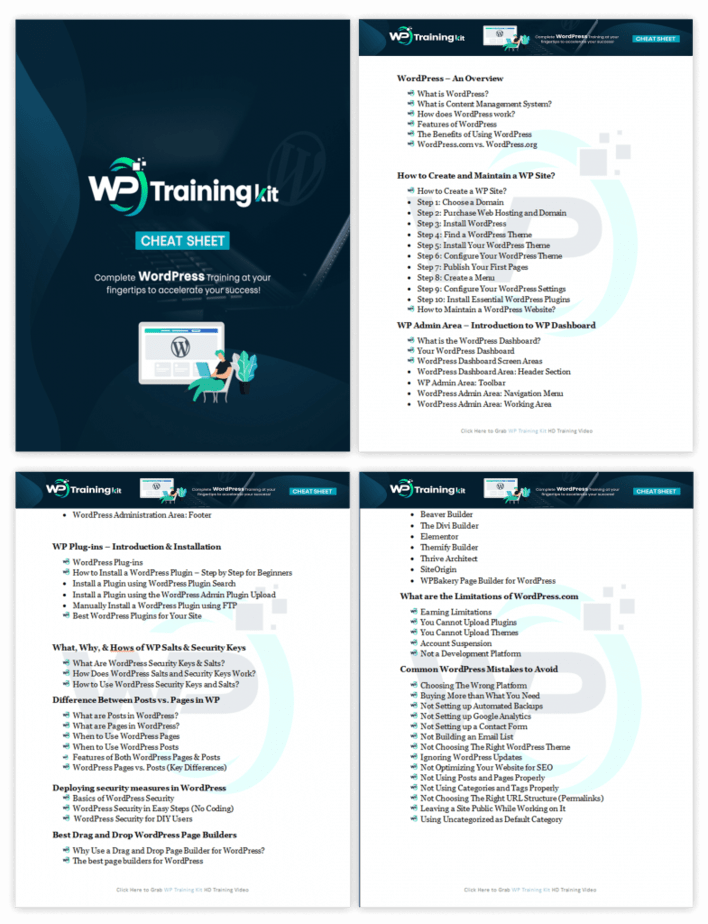 WP Training Kit Unrestricted PLR Videos Full Video Funnel