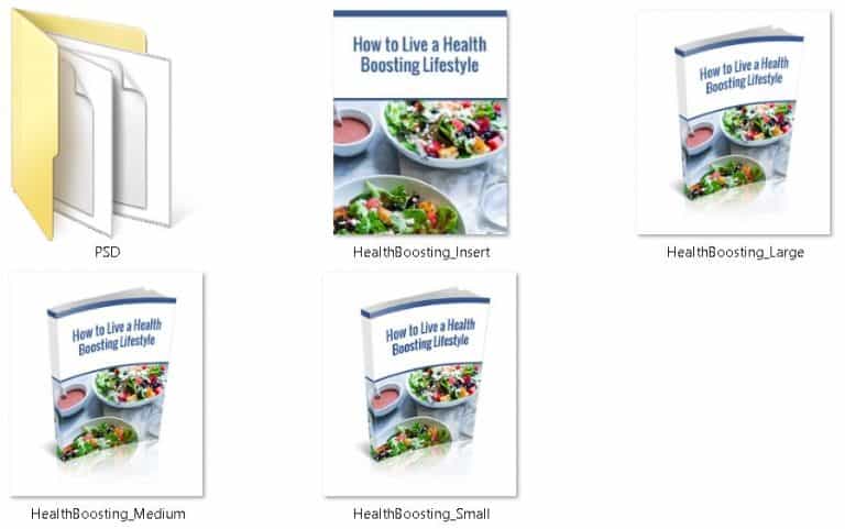 Health Boosting Lifestyle Premium PLR Package | Healthy Lifestyle PLR