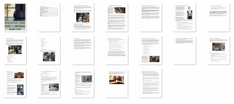 Declutter Your Home Premium PLR Package 21k Words | PLR Decluttering