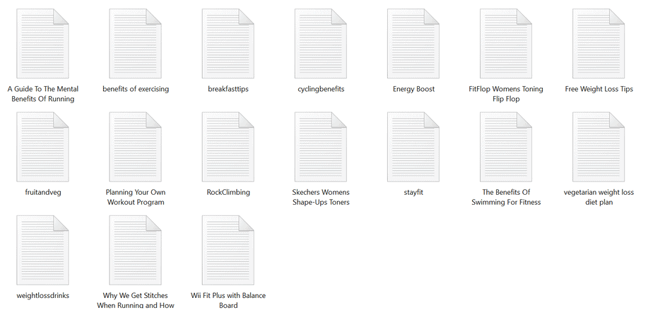 17 Fitness and Weight Loss PLR Articles Pack Freebie - Buy Quality PLR