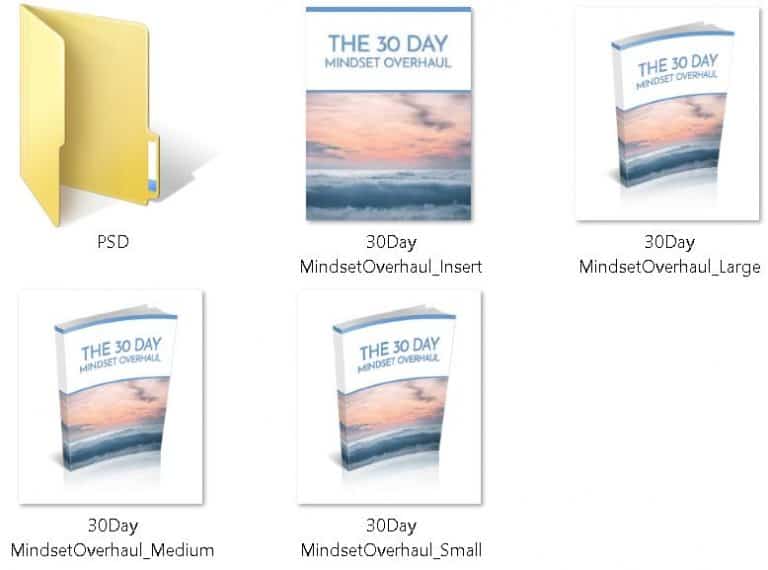 30 Day Mindset Overhaul Premium PLR Package | Premium Mindset PLR
