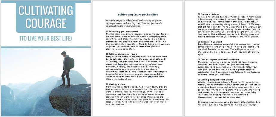 Cultivating Courage Premium PLR Package | Courage PLR