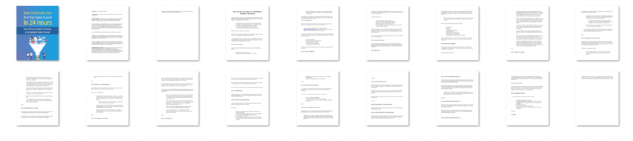 How To Go From Zero To A Full Sales Funnel In 24 Hours PLR Report