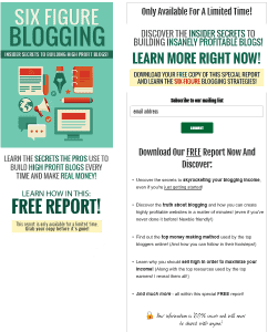Six Figure Blogging PLR Lead Magnet Kit | Blogging PLR Report