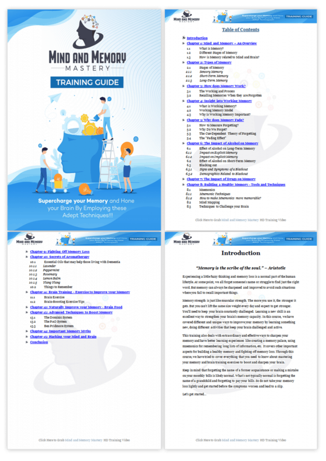 Mind And Memory Mastery PLR Sales Funnel | Memory PLR