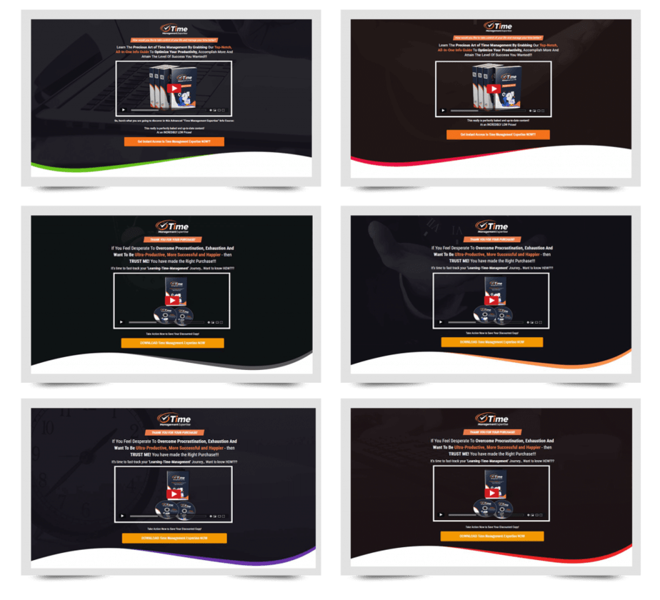 Time Management PLR Sales Funnel | PLR Time Management