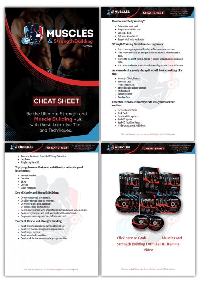 Muscles and Strength Building Formula PLR Sales Funnel