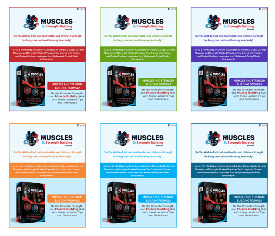 Muscles and Strength Building Formula PLR Sales Funnel