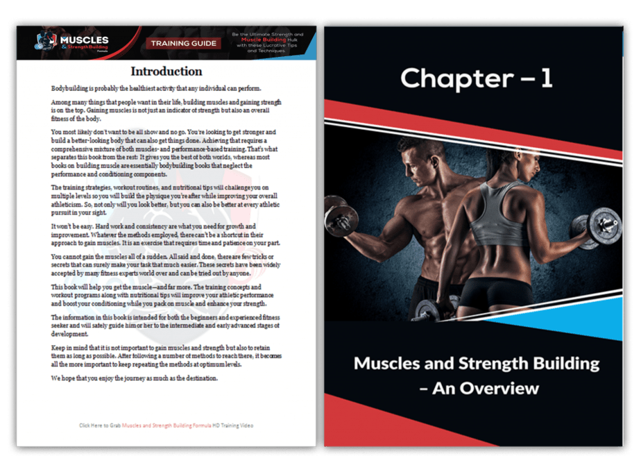 Muscles and Strength Building Formula PLR Sales Funnel