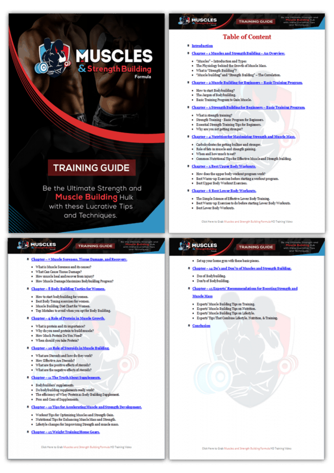 Muscles and Strength Building Formula PLR Sales Funnel