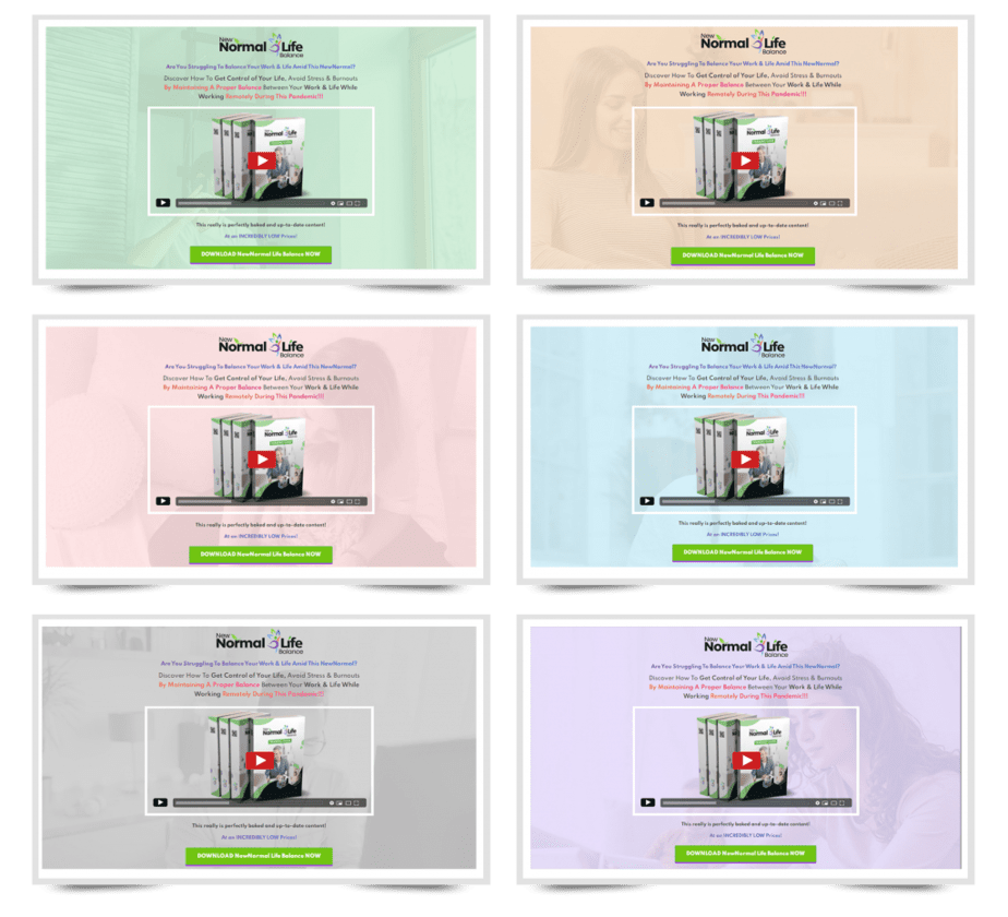 New Normal Life Balance PLR Funnel | Work-Life Balance PLR