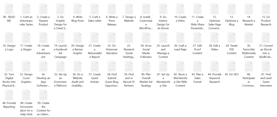 TaskTemplates Personal Use Marketing Templates Pack