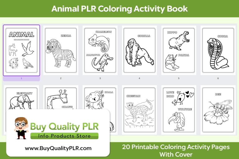 PLR Coloring Books and Pages | PLR Printable Coloring Products