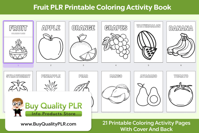 PLR Coloring Books and Pages | PLR Printable Coloring Products