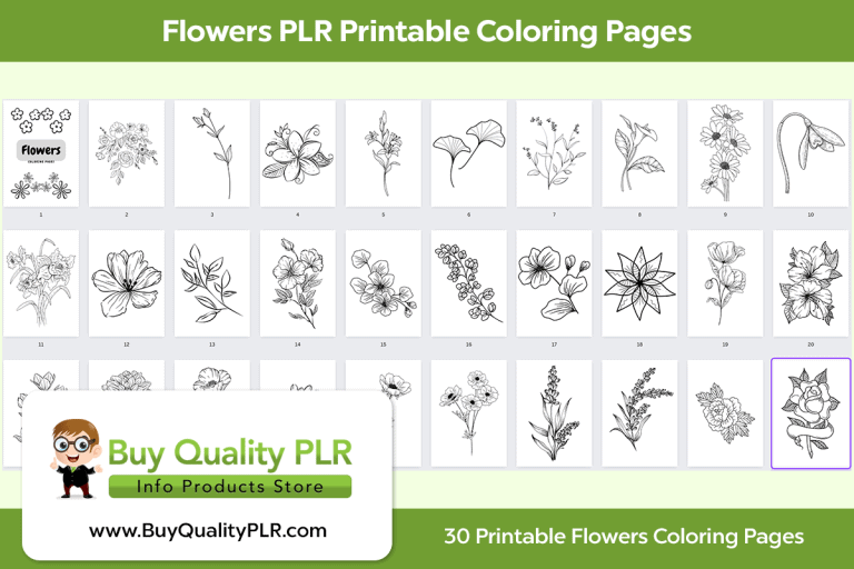 PLR Coloring Books and Pages | PLR Printable Coloring Products