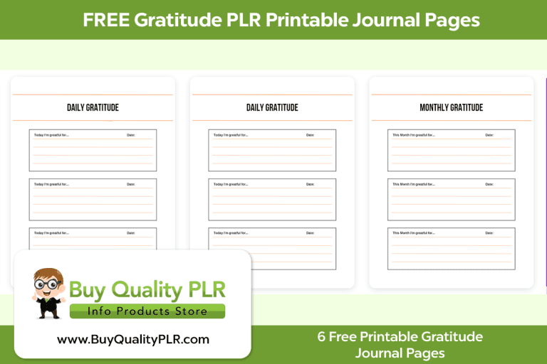 Free PLR Printables And Free Print-On-Demand PLR Printables