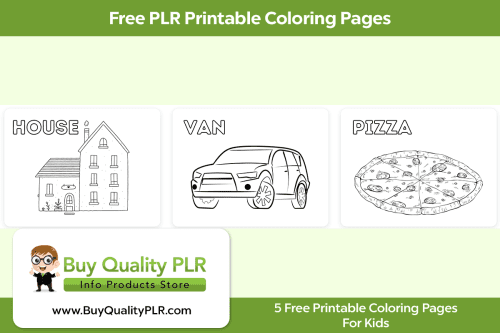 Free PLR Printable Coloring Pages | Free PLR Coloring Printables