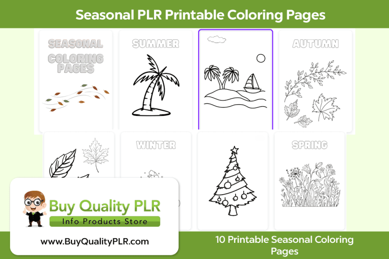 PLR Coloring Books and Pages | PLR Printable Coloring Products