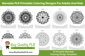 PLR Coloring Books and Pages | PLR Printable Coloring Products