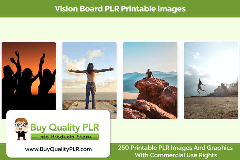 Vision Board PLR Printable Images | PLR Printable Graphics