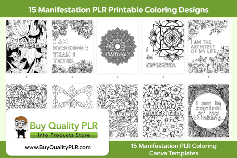 PLR Coloring Books and Pages | PLR Printable Coloring Products