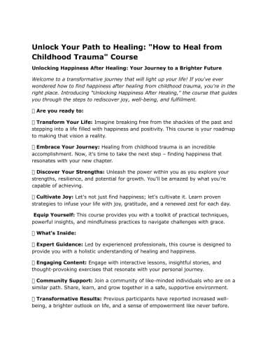 How to Find Happiness After Healing From Childhood Trauma
