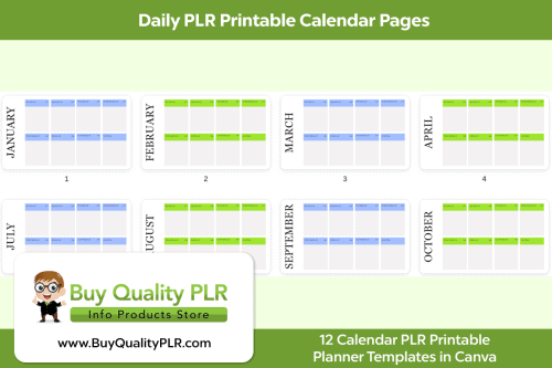 PLR Calendars and Done-For-You PLR Calendar Printables