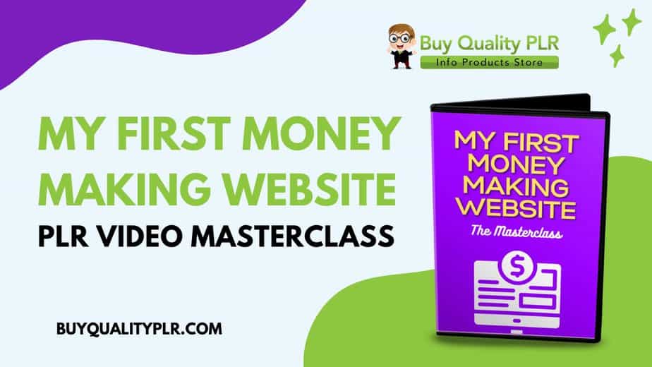 My First Money Making Website PLR Video Masterclass